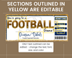 Printable Football Game Ticket Template – Printed Smile Shop