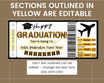 Graduation Boarding Pass Template – Printed Smile Shop