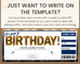 Happy Birthday Concert Ticket Template – Printed Smile Shop
