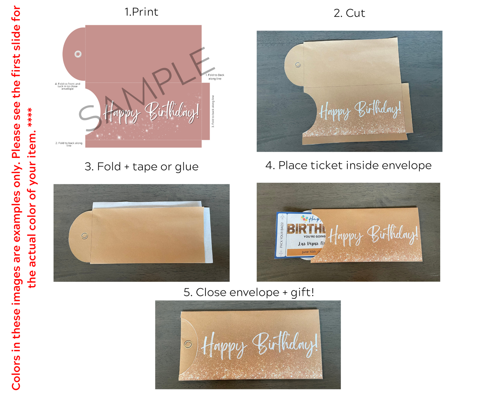Happy Birthday Printable Envelope Template – Printed Smile Shop